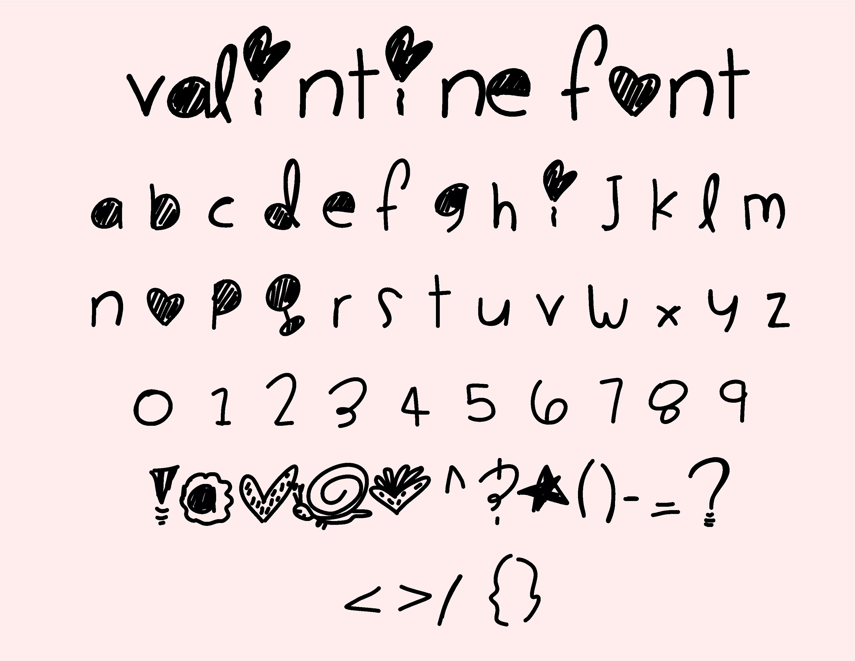 Adorable Valentine Font Ttf. Downloadable File! - Etsy