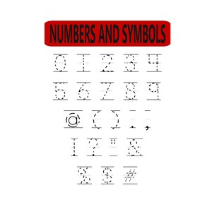 Tracing Font for Name Tracing, Work Sheets, Handwriting, Writing ...