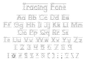Tracing Font TTF Downloadable File! Teacher Font, Student Font ...