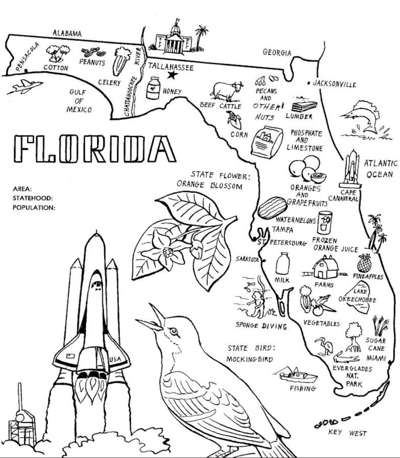 USA Coloring Book Pdf. File Filled With Coloring Pictures and Lots of ...