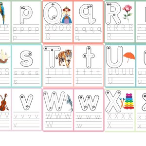 Alphabet Tracing Digital Download! Classroom Teacher Letters Tracing ...
