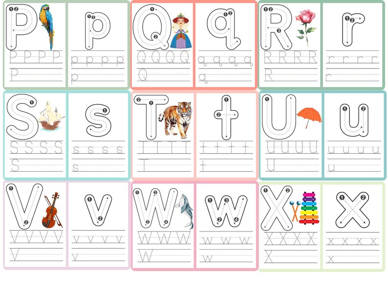 Alphabet Tracing Digital Download! Classroom Teacher Letters Tracing ...