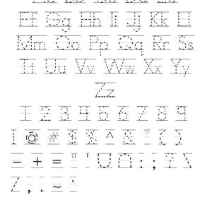 Tracing Font - Teacher Font, Student Fonts, Handwriting Fonts ...