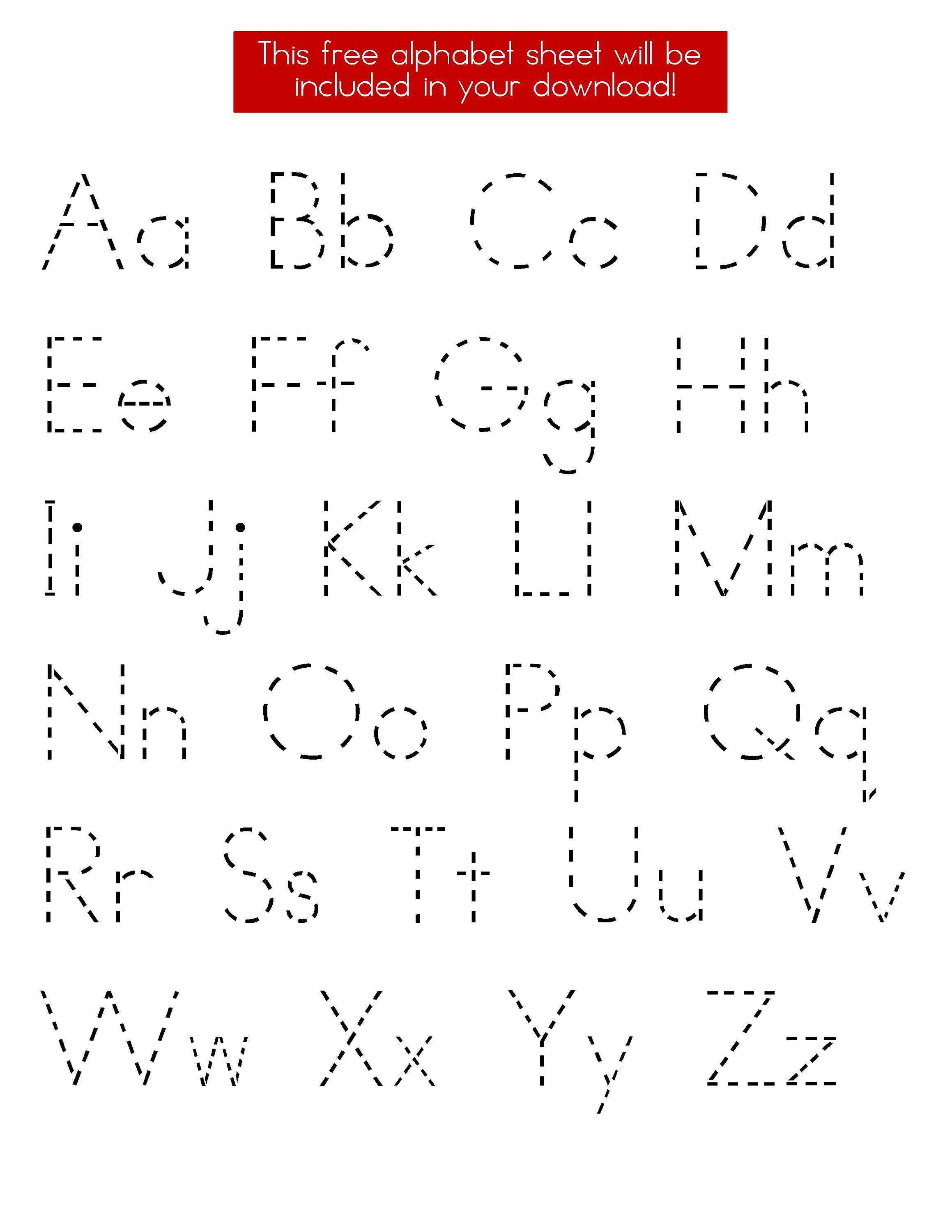 Tracing Font Perfect for Teachers, Students, Kindergarten, and Even ...