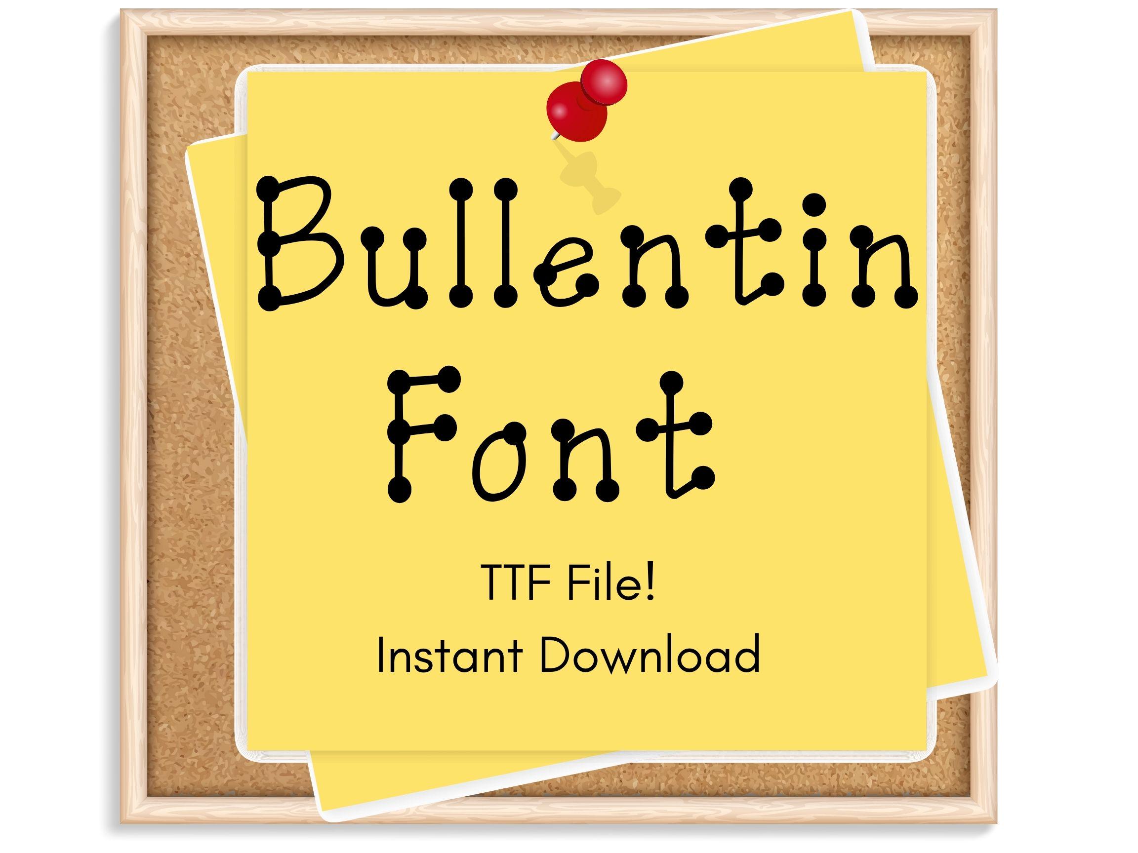 ABC Bulletin Font Downloadable Ttf File. Perfect for Teachers- School ...