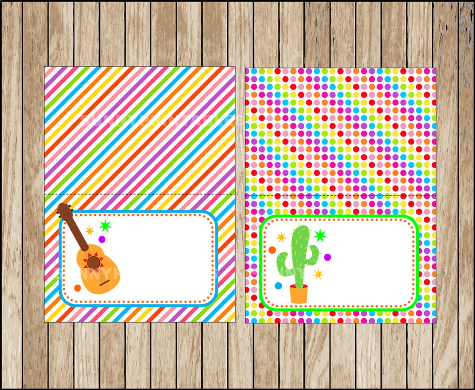 Mexican Fiesta Food Labels; Printable Mexican Fiesta Tent Cards, Cinco ...