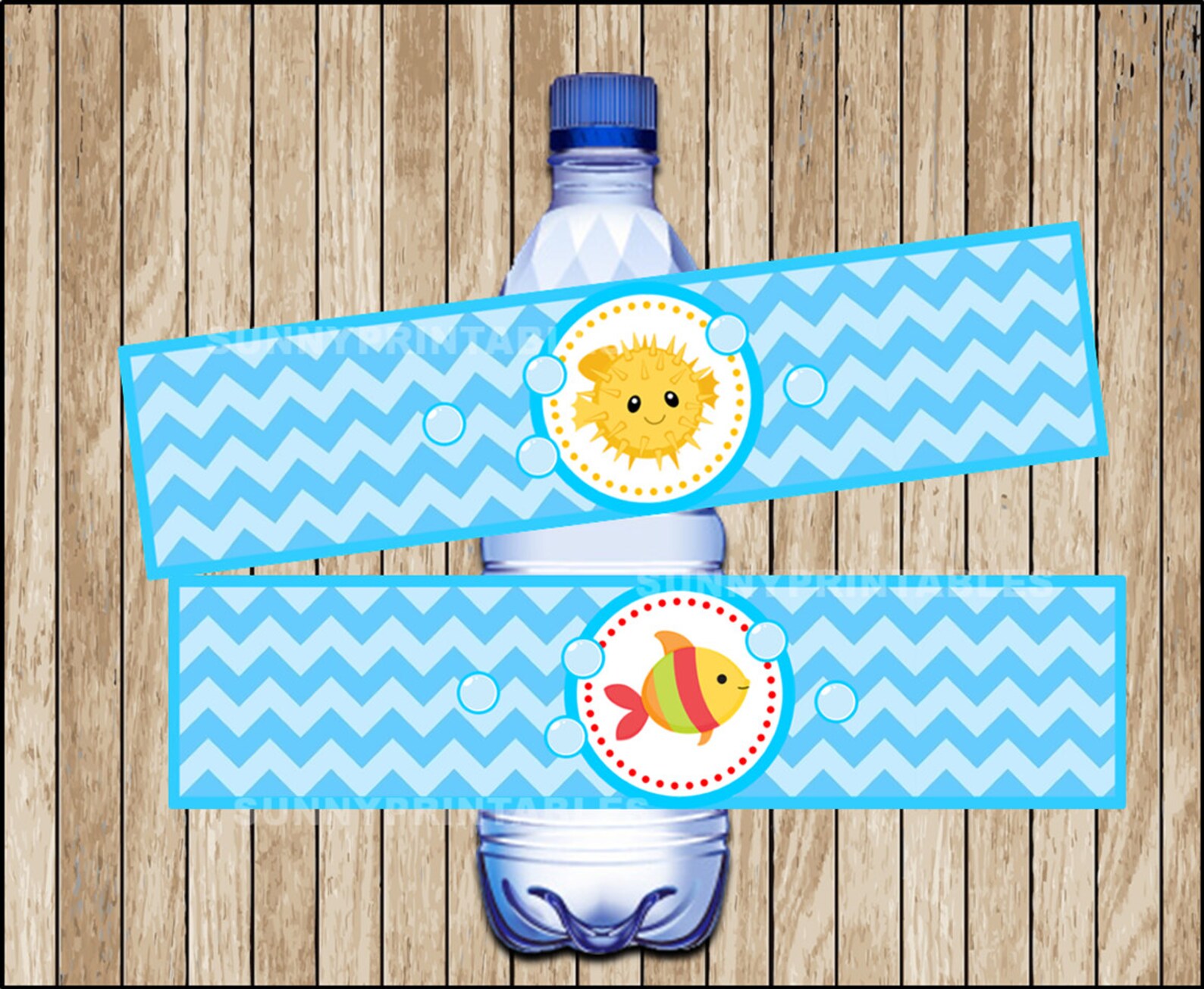 Under the Sea Water Bottle Labels; Printable Under the Sea Bottle ...