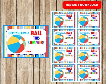 Printable Bubble End of School Cards Funny Gift Tags | Etsy