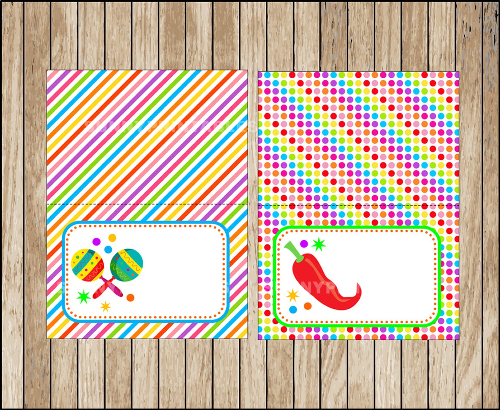 Mexican Fiesta Food Labels; Printable Mexican Fiesta Tent Cards, Cinco ...