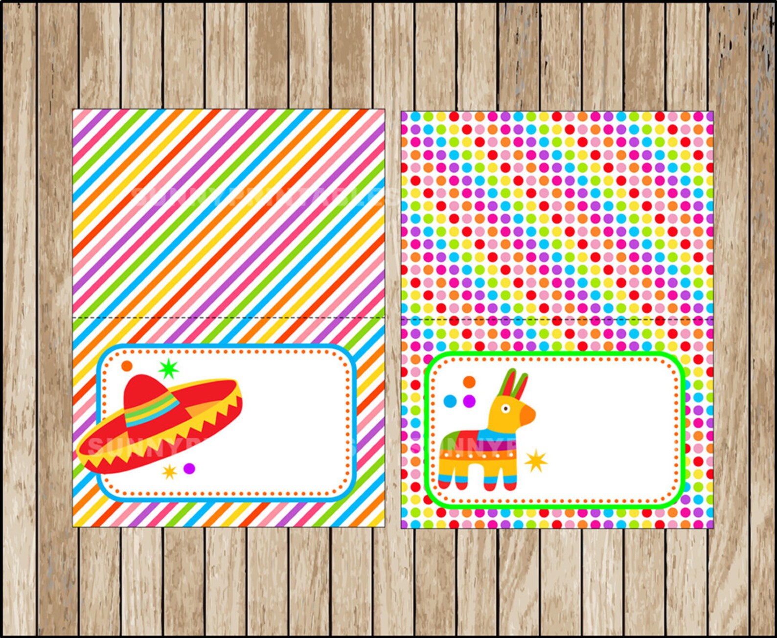 Mexican Fiesta Food Labels; Printable Mexican Fiesta Tent Cards, Cinco ...