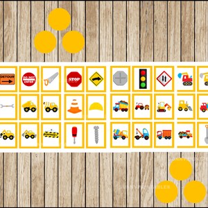Construction Bingo Game - Printable - 30 Different Cards - Party Game ...