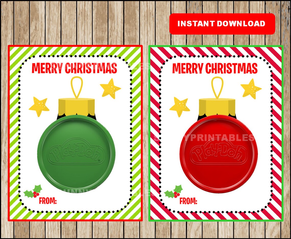 Play-doh Ornament Gift Card Class Christmas Gifts Small - Etsy