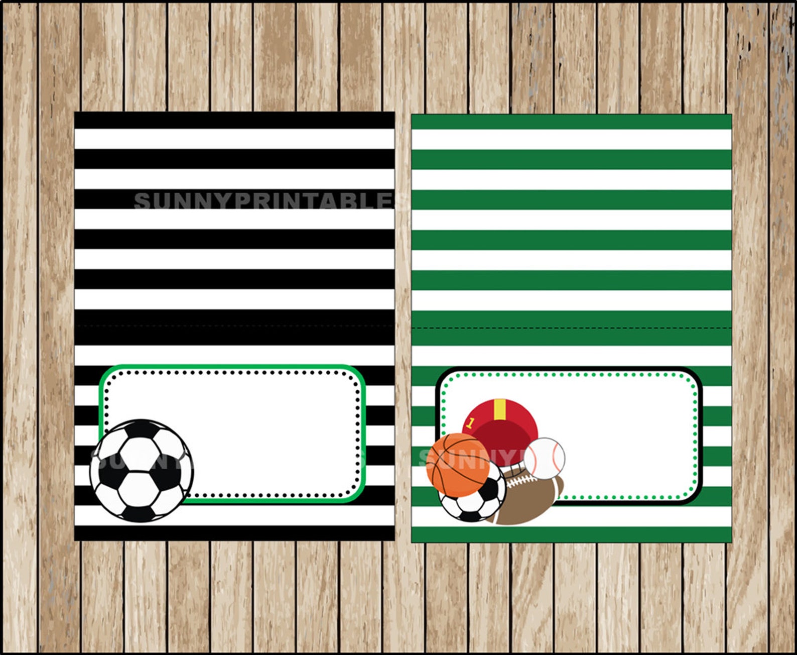 Sports Food Labels; Printable Sports Tent Cards, Sports Party Food Tent ...