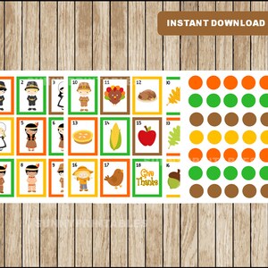 Printable 30 Fall Autumn Bingo Cards; Printable Harvest Bingo Game ...