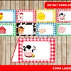 Mexican Fiesta Food Labels; Printable Mexican Fiesta Tent Cards, Cinco ...