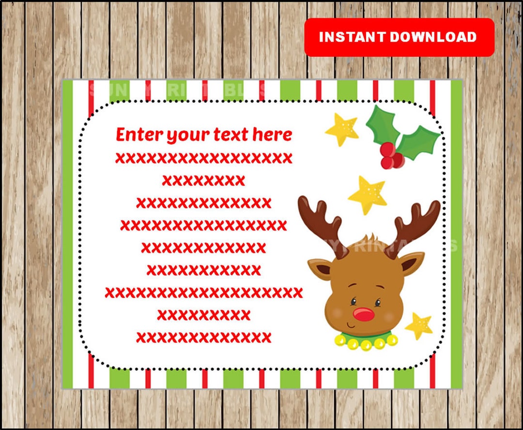 Reindeer Thank You Notes Kids - Gifts - Childrens - Notecards - Thank ...