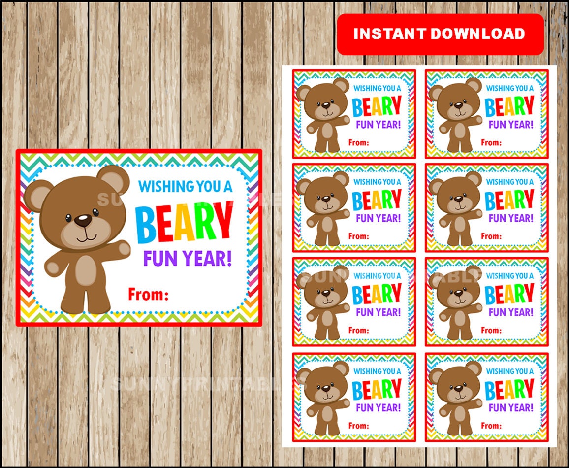 Printable Beary Special First Day of School , Bear Funny Friend Gift ...