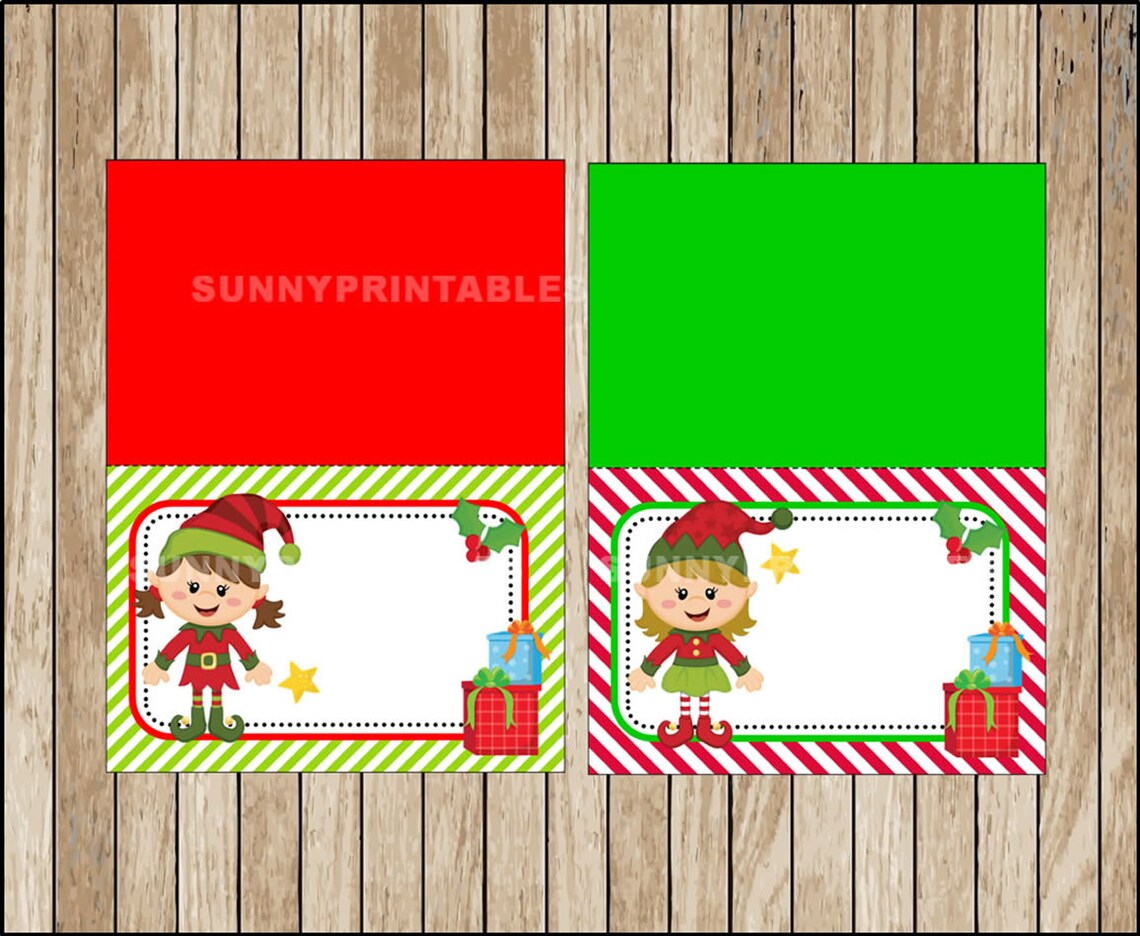 Elf Food Labels; Printable Christmas Tent Cards, Christmas Party Food ...