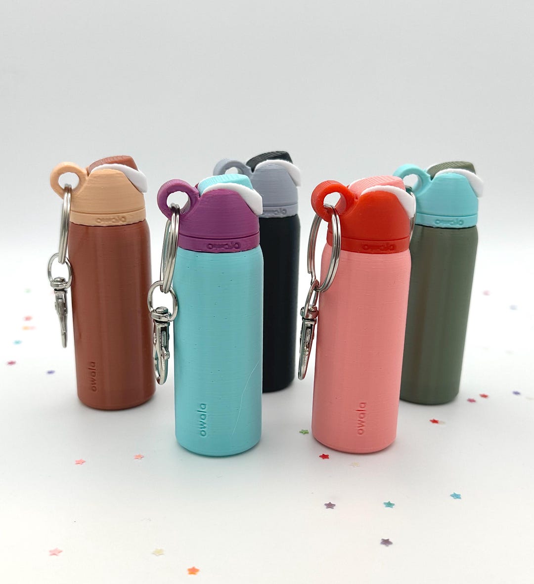 Mini Owala Keychain: Miniature Water Bottle, Chapstick Holder, Money ...