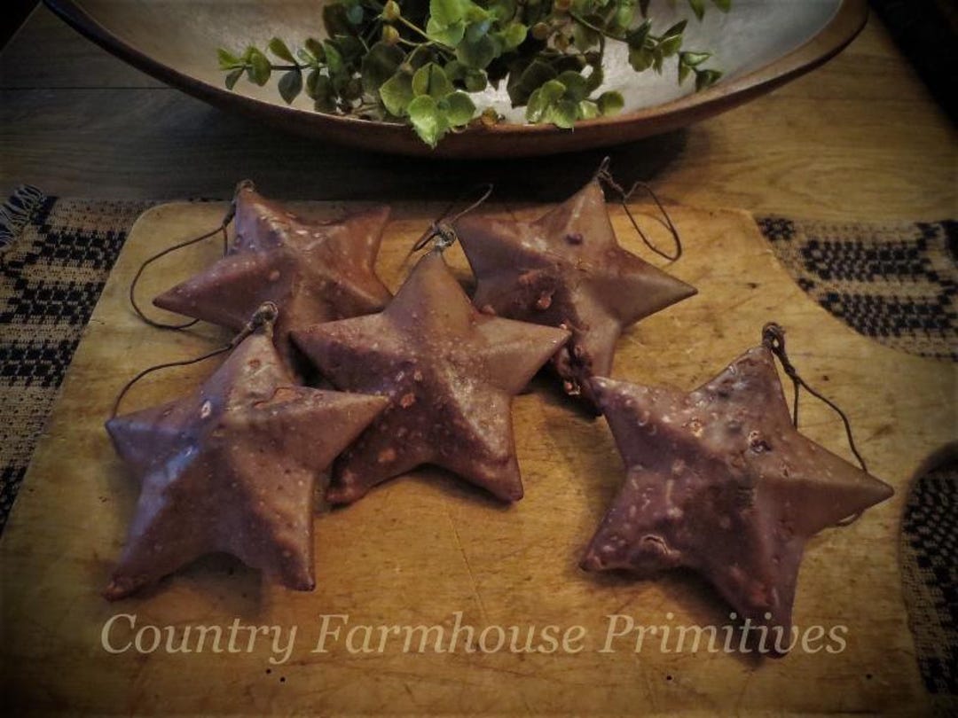 Primitive Star Bowl Fillers Set of 5 | Primitive Farmhouse Decor - Etsy