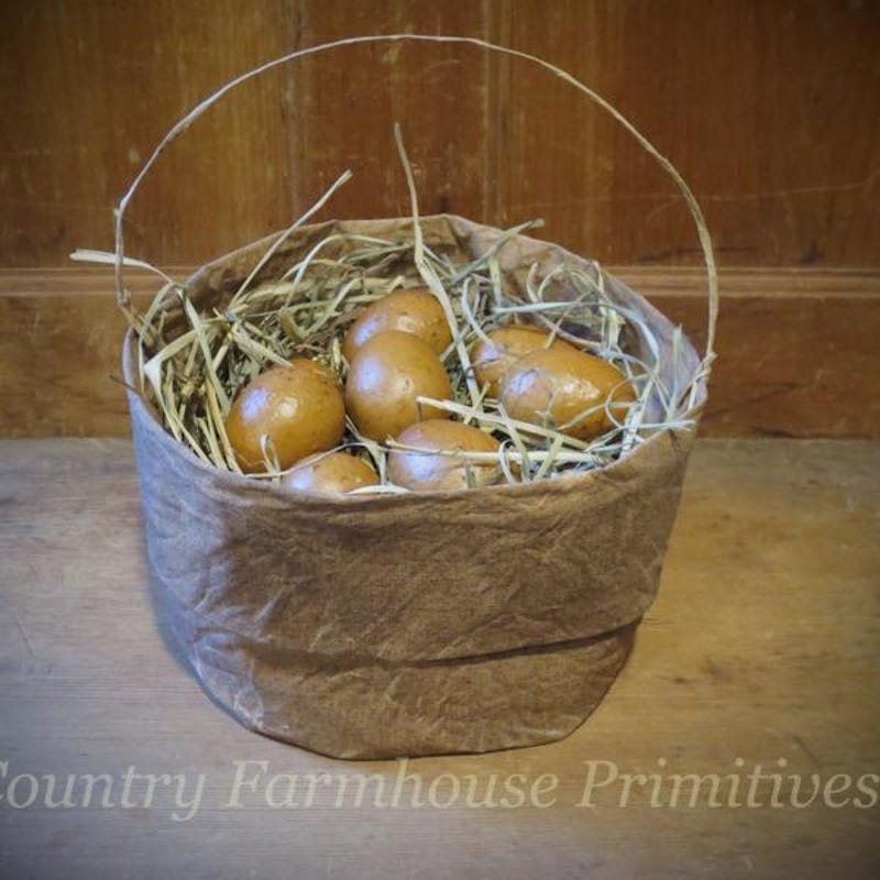 Primitive Basket - Etsy