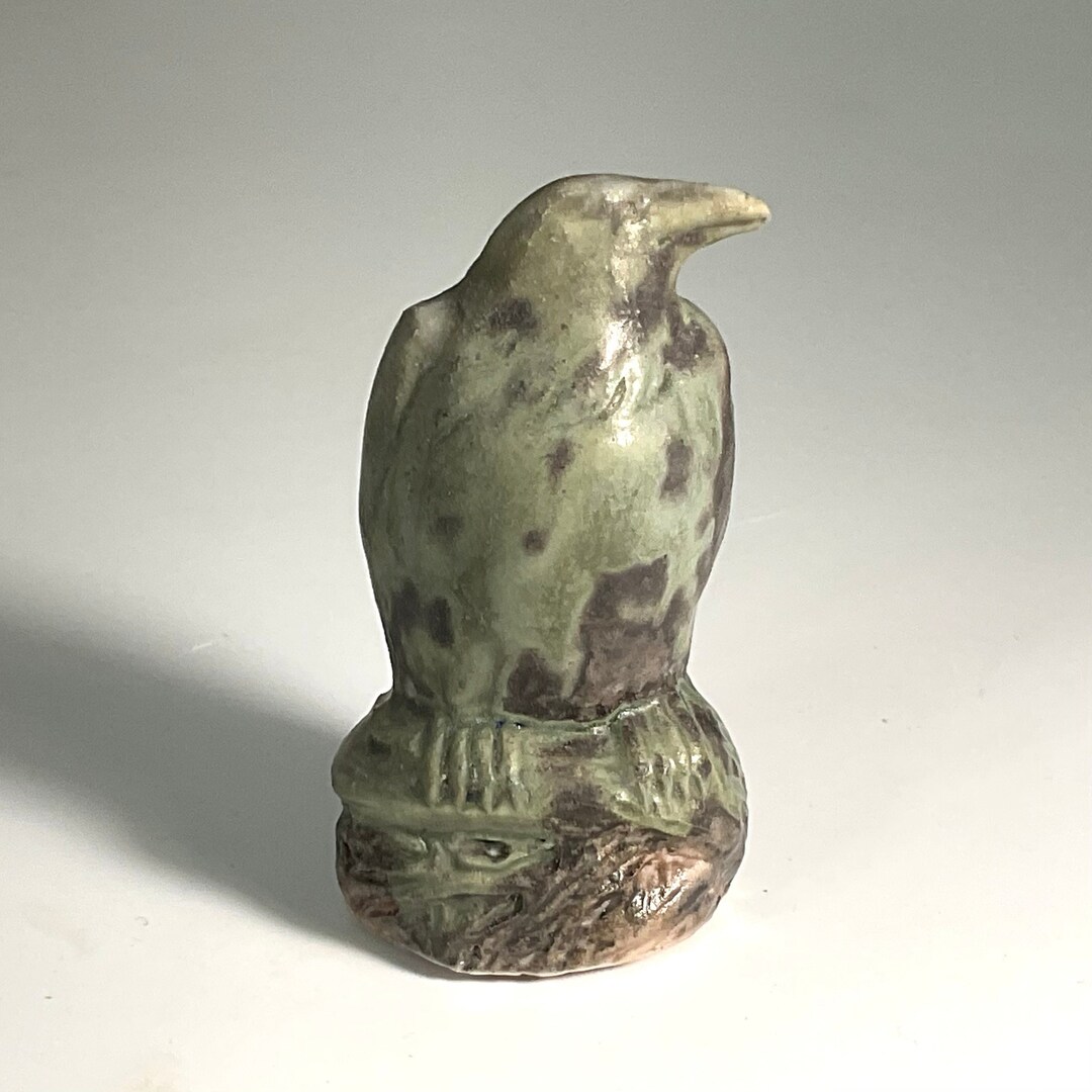 Wood Fired Raven Pocket Deity - Etsy