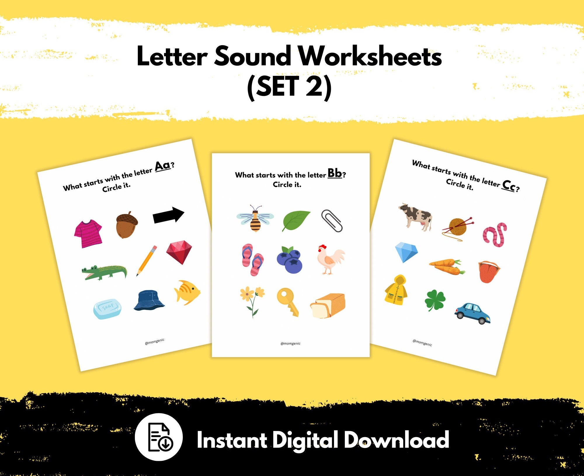 Letter Sound Worksheets- SET 2 (phonics, Phoneme, Homeschool, Education ...