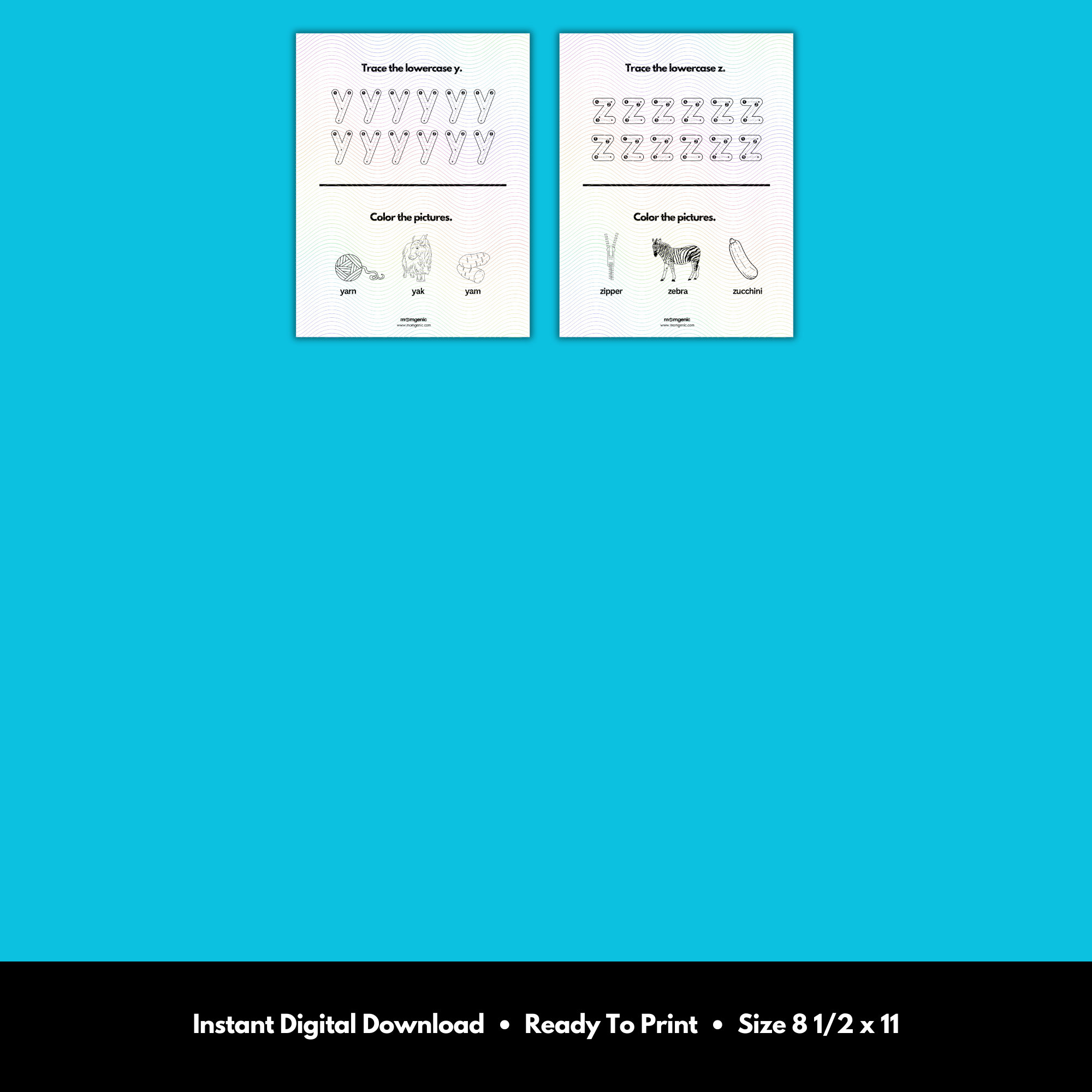 Lowercase Letter Tracing & Coloring abc, Alphabet, Writing, Letter of ...