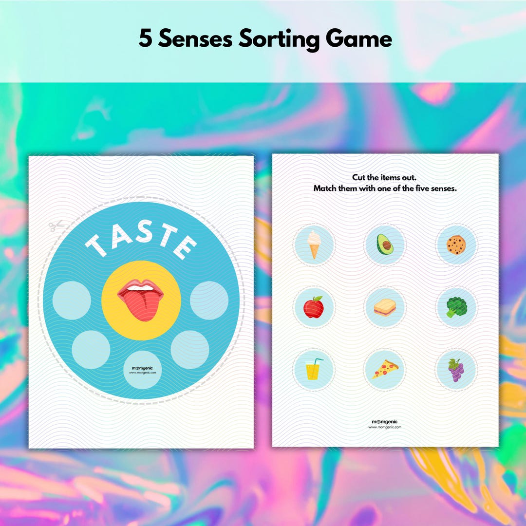 5 Senses Sorting Game | Early Learning, Preschool, Kindergarten ...