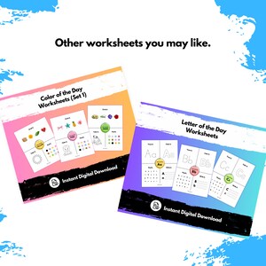 Number of the Day Worksheets 1 to 20, Preschool Worksheets, Number ...