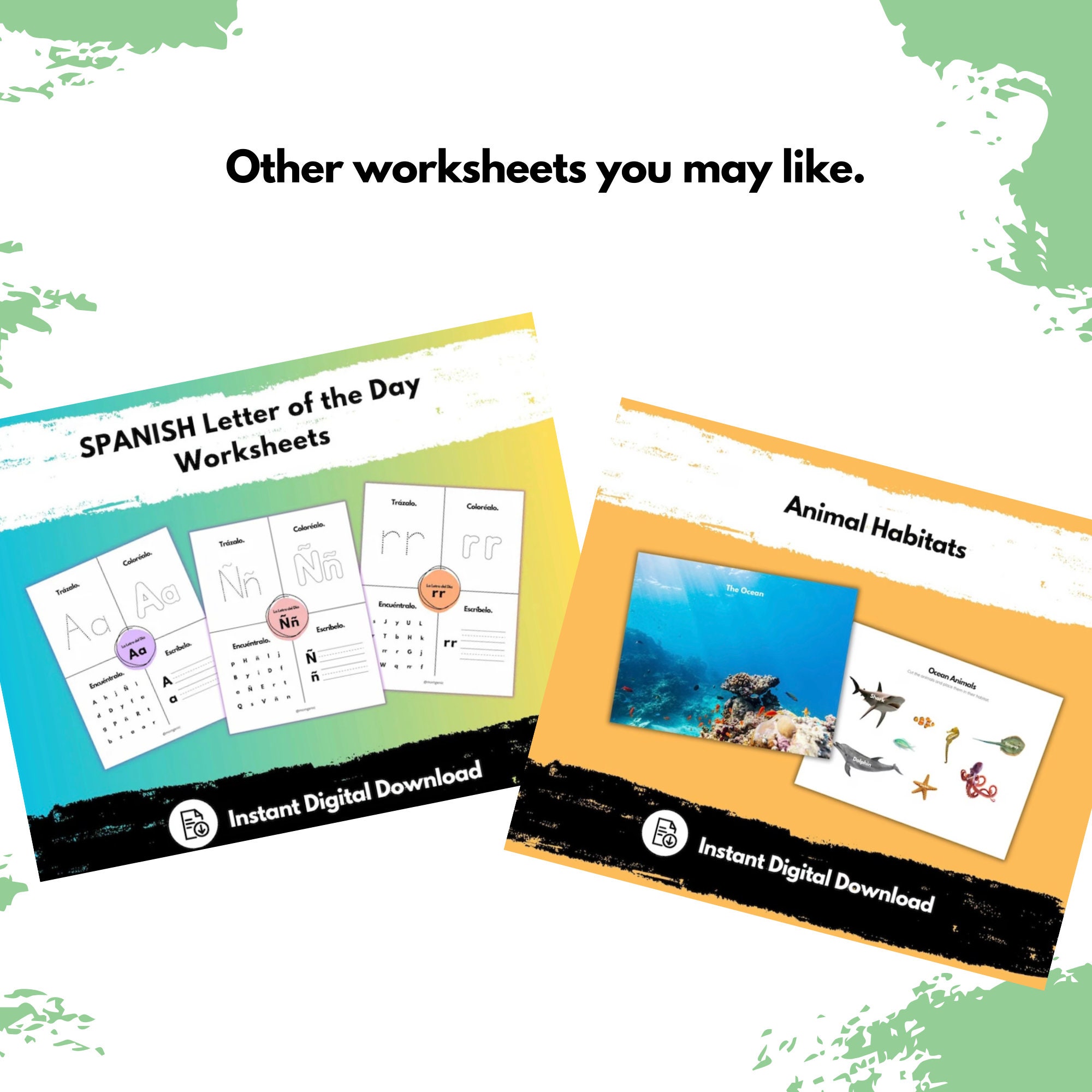 Spanish Animal Flashcards Coloring Pages homeschool, Preschool, Pre-k ...