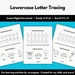 Lowercase Letter Tracing & Coloring abc, Alphabet, Writing, Letter of ...
