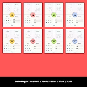 Number of the Day Worksheets (1 to 20, Preschool Worksheets, Number ...