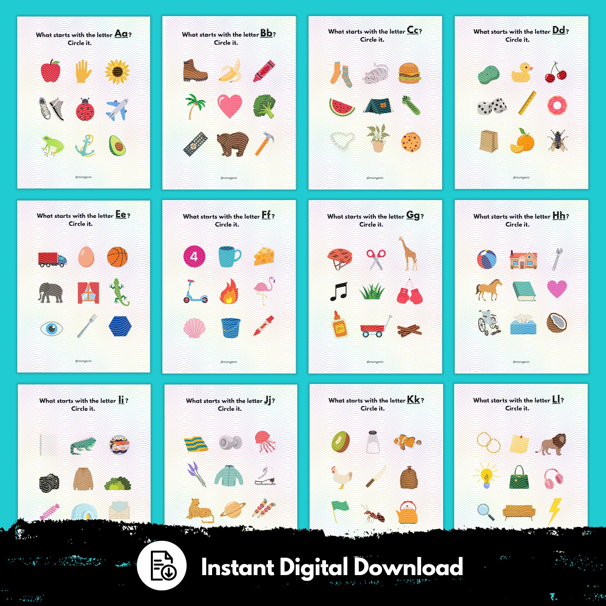 Letter Sound Worksheets SET 1 phonics, Phoneme, Homeschool, Education ...