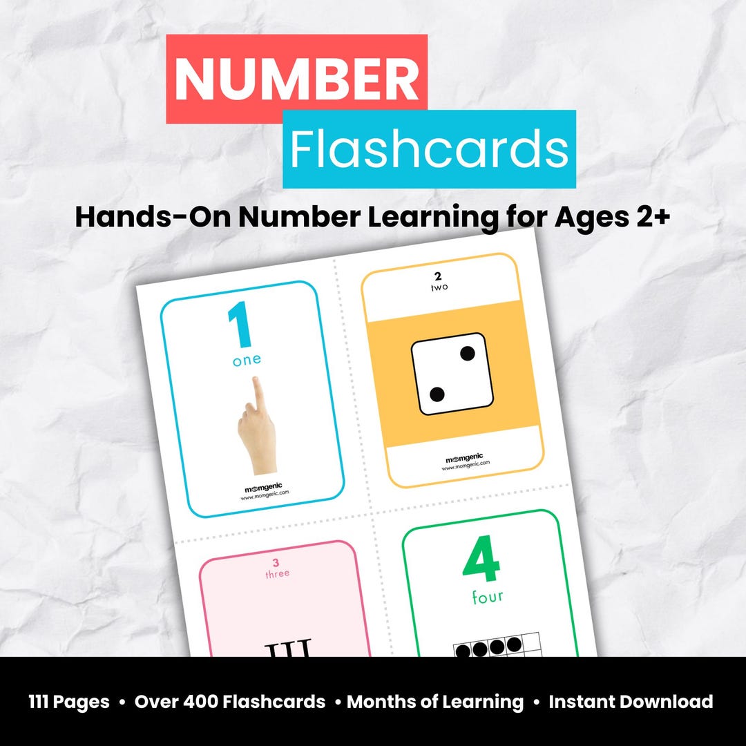 Number Flashcards for Toddlers & Preschoolers | Hands-on Number ...