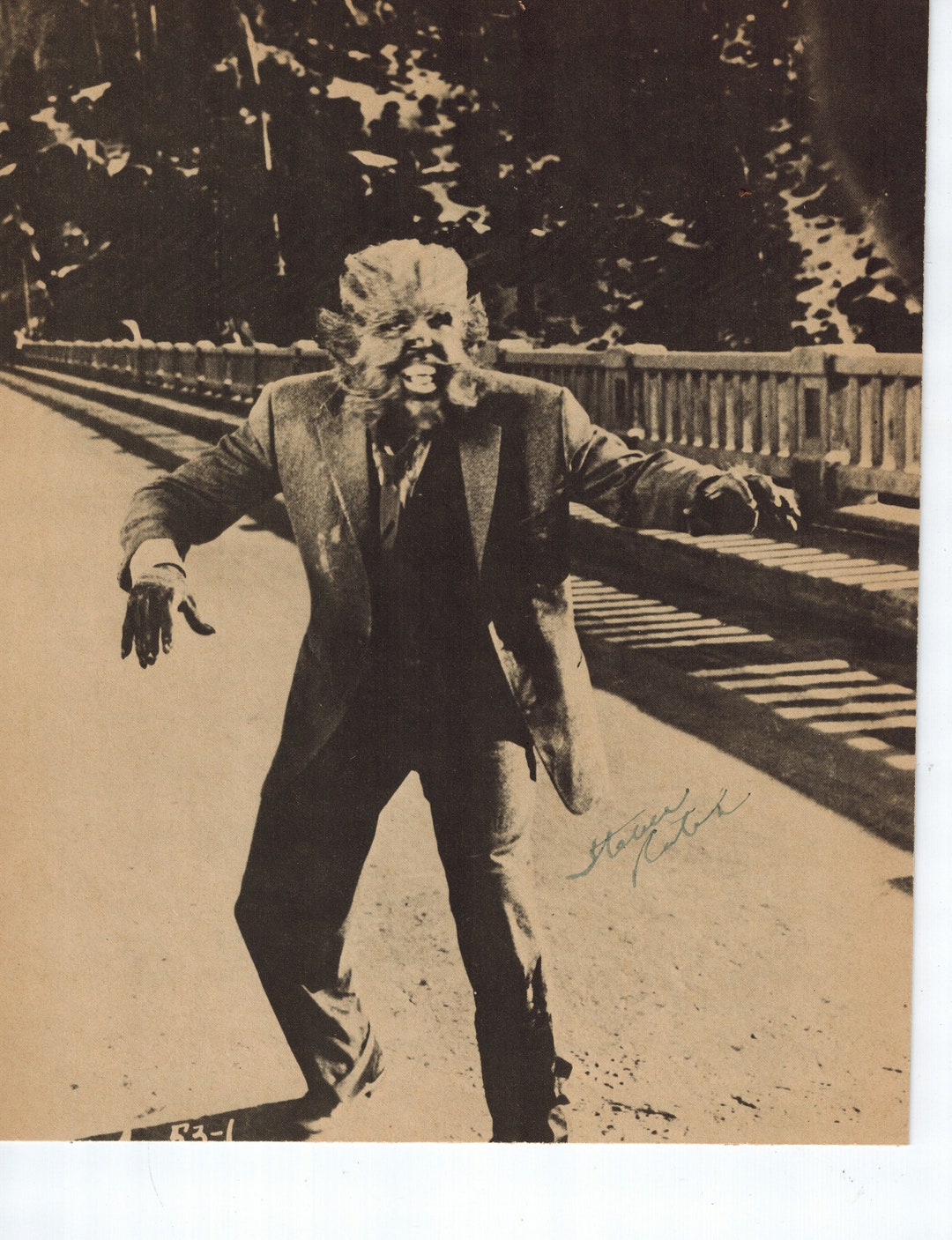 Steven Ritch Signed Autographed Photo "the Werewolf" 1956 Cult Movie ...