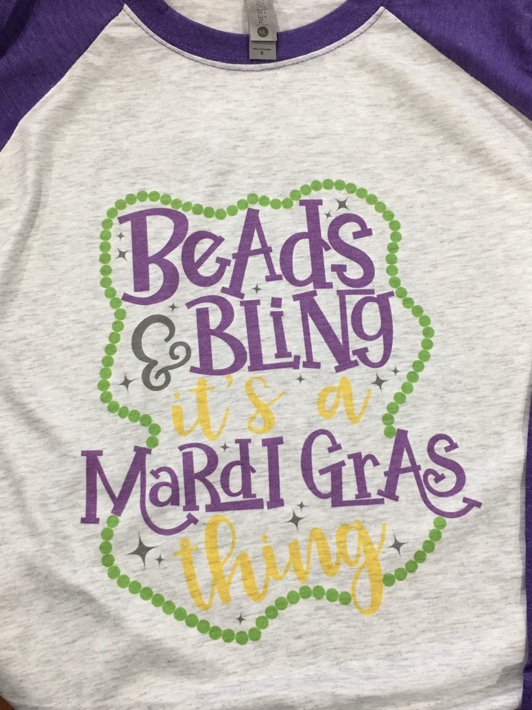 Beads & Bling It's A Mardi Gras Thing, Sublimation - Etsy