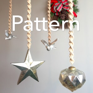 Macramé Pattern Spiral Hanger for Ornament Bell Beginner Basic - Etsy