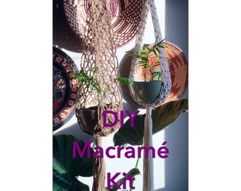 PIXIE Macramé Pattern//diy Tutorial Wall Plant Hanger Beginner | Etsy Canada