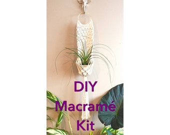 PIXIE Macramé Pattern//diy Tutorial Wall Plant Hanger Beginner | Etsy