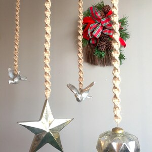 Macramé Pattern Spiral Hanger for Ornament Bell Beginner Basic ...