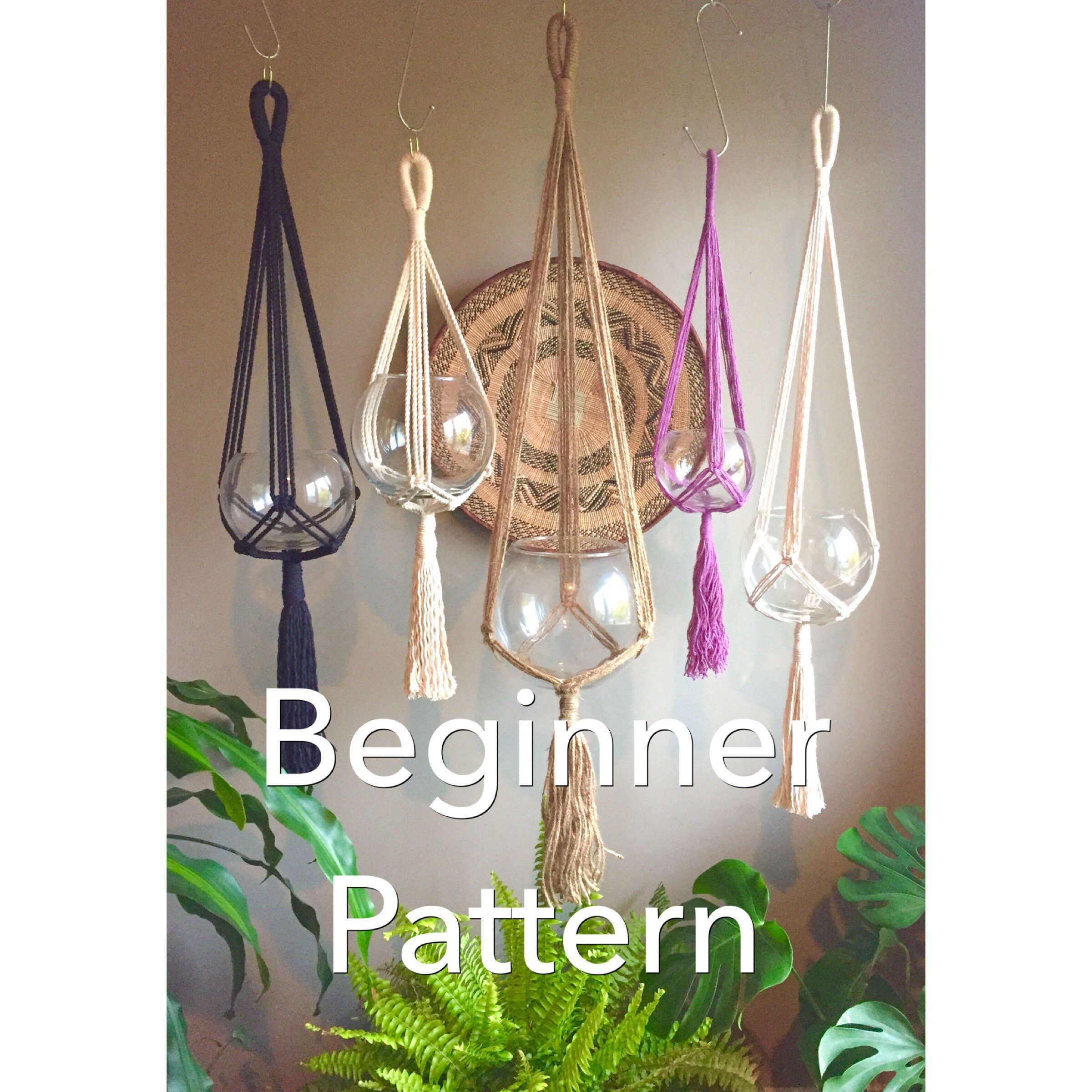 SASHA Beginner Macramé Pattern With SASHA Fringe//pdf Tutorial - Etsy