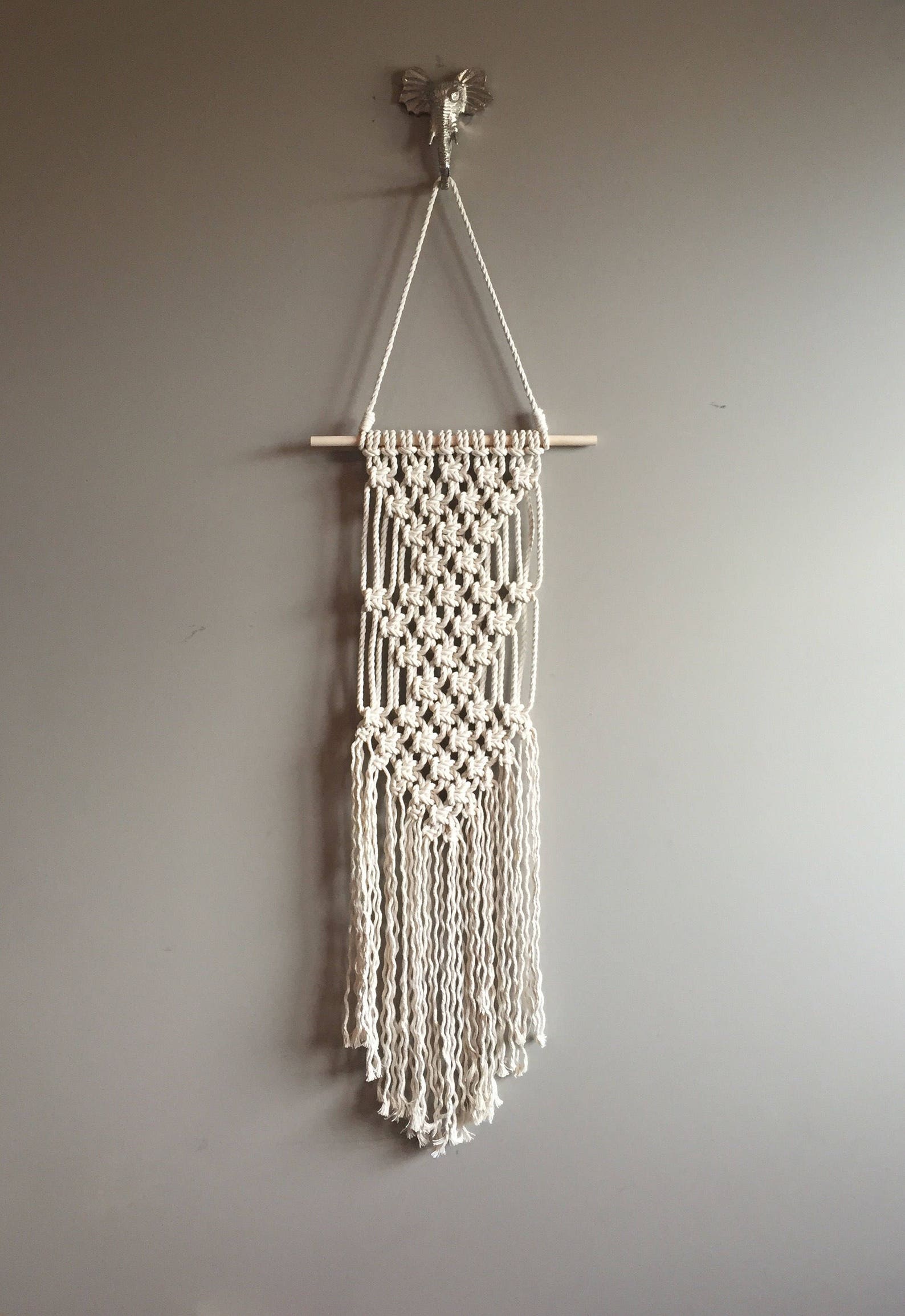 TRIPLE ARTEMIS Macramé Pattern Beginner//pdf DIY Wall Hanging Beginner ...