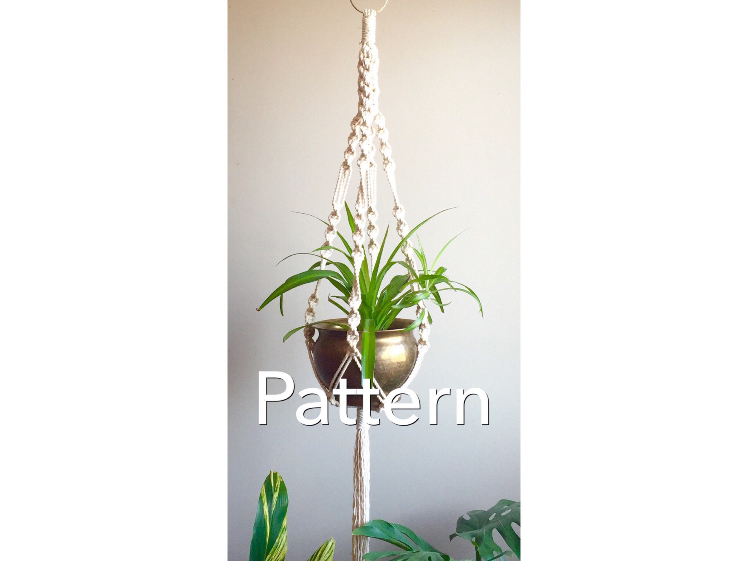 LARA Macramé Pattern Intermediate//plant Hanger Pdf DIY - Etsy