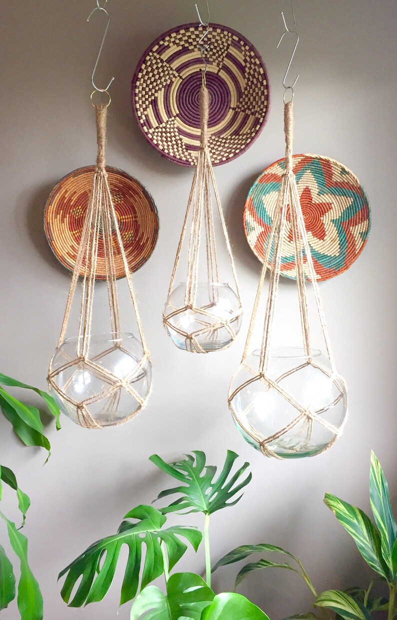 OLIVIA Intermediate PATTERN Macramé Plant Hangers //minimalist Elegant ...