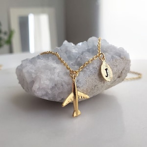 18k Gold Airplane Anklets .delicate Dainty Airplane Anklet Minimalist ...