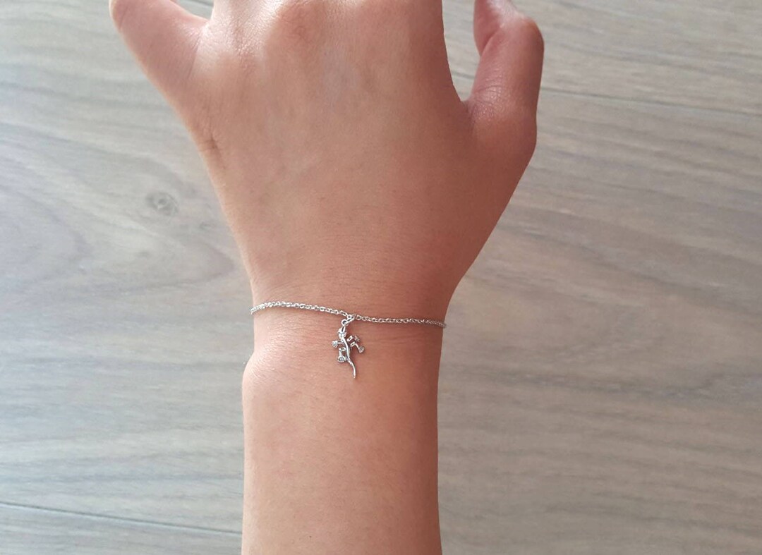 Minimal Lizard Bracelet,gecko Bracelet,minimalist Bracelet,bridesmaid ...