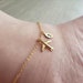 18k Gold Airplane Anklets .delicate Dainty Airplane Anklet Minimalist ...