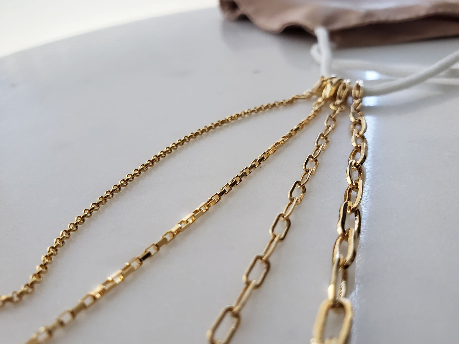 Face Mask Chain 18k Gold Necklace /face Mask Holder Strap,detachable ...