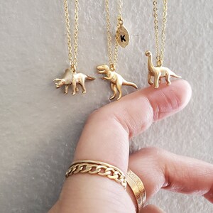 Triceratops, T-rex, Brachiosaurus Bracelet Dinosaur Jewelry Initial ...